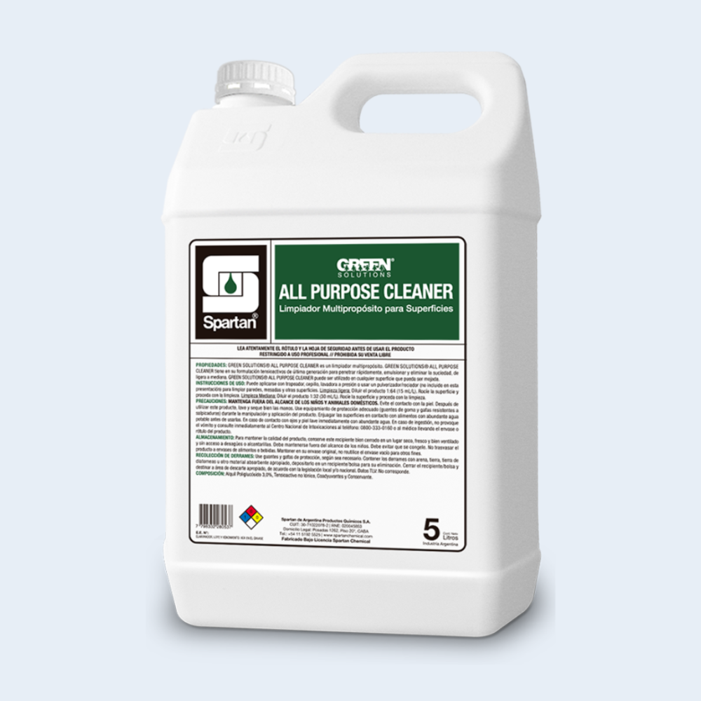 SPARTAN LIMPIADOR MULTIPROPÓSITO GREEN SOLUTIONS 5LTS – Lustrol