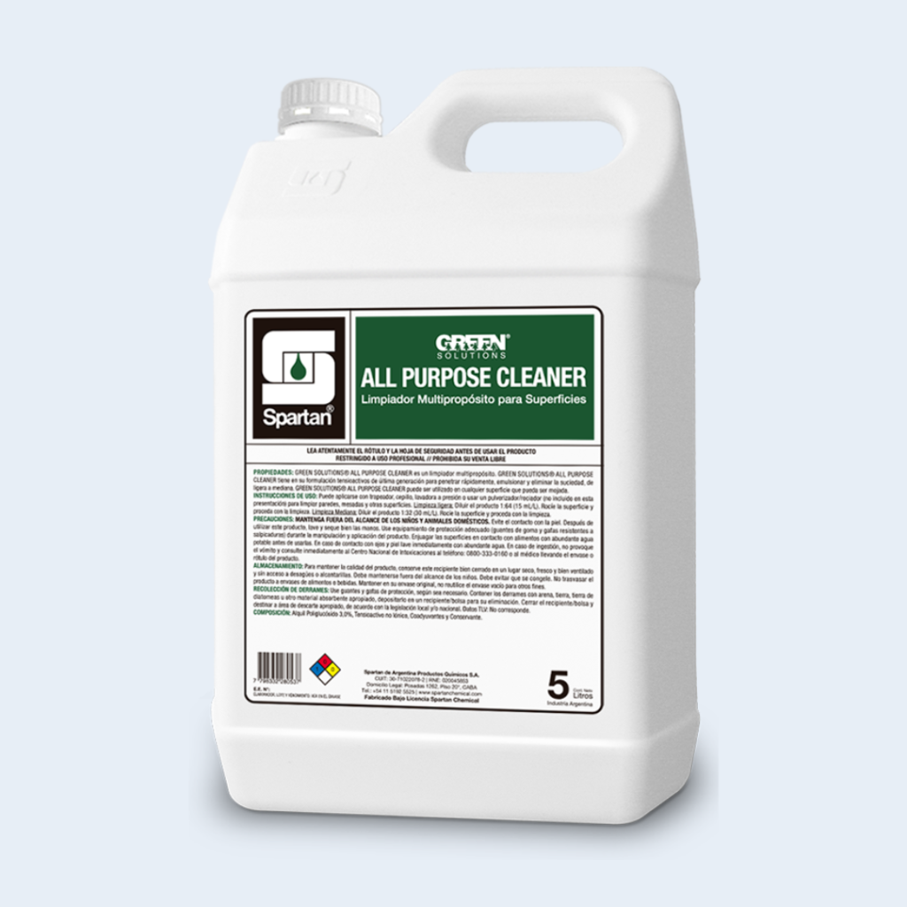SPARTAN LIMPIADOR MULTIPROPÓSITO GREEN SOLUTIONS 5LTS – Lustrol