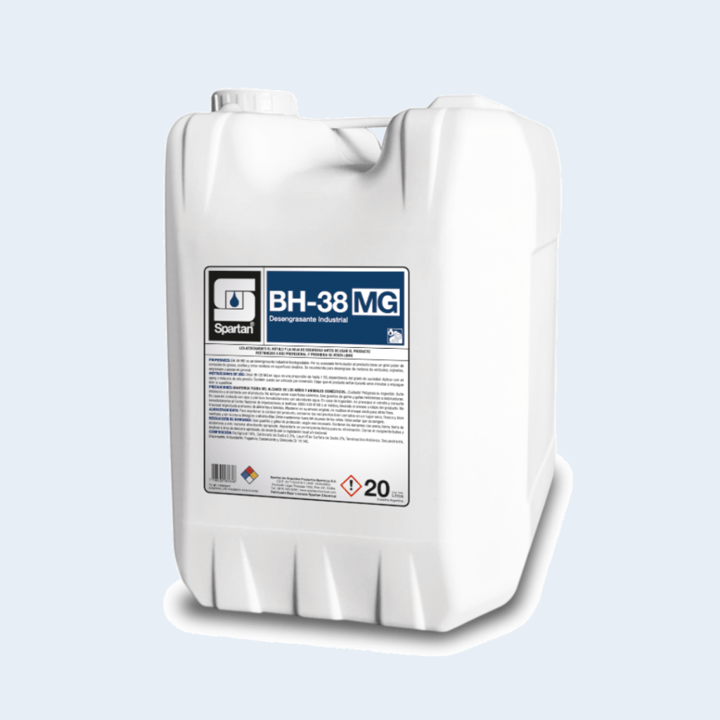 SPARTAN DESENGRASANTE INDUSTRIAL BH-38 MG 20LTS – Lustrol