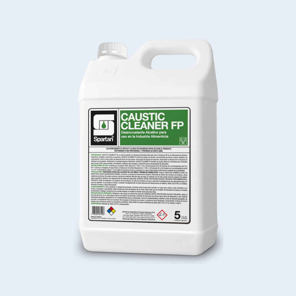 SPARTAN DESINCRUSTANTE ALCALINO CAUSTIC CLEANER FP 5LTS – Lustrol