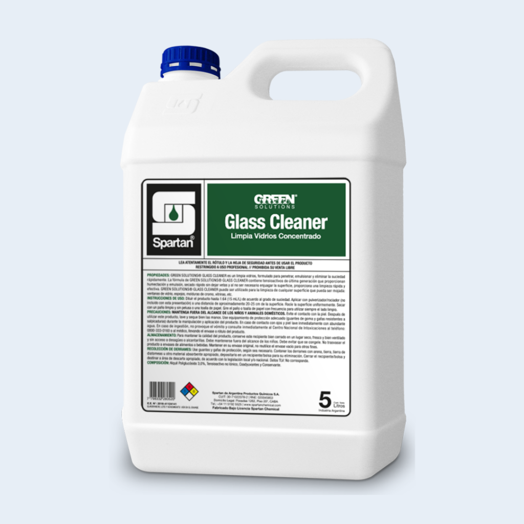 SPARTAN LIMPIA VIDRIOS CONCENTRADO GREEN SOLUTIONS 5LTS – Lustrol