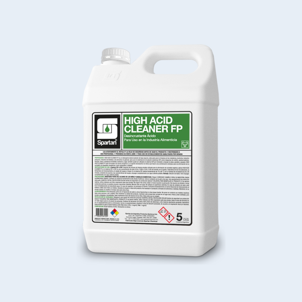 SPARTAN DESINCRUSTANTE ACIDO HIGH ACID CLEANER FP 5LTS – Lustrol