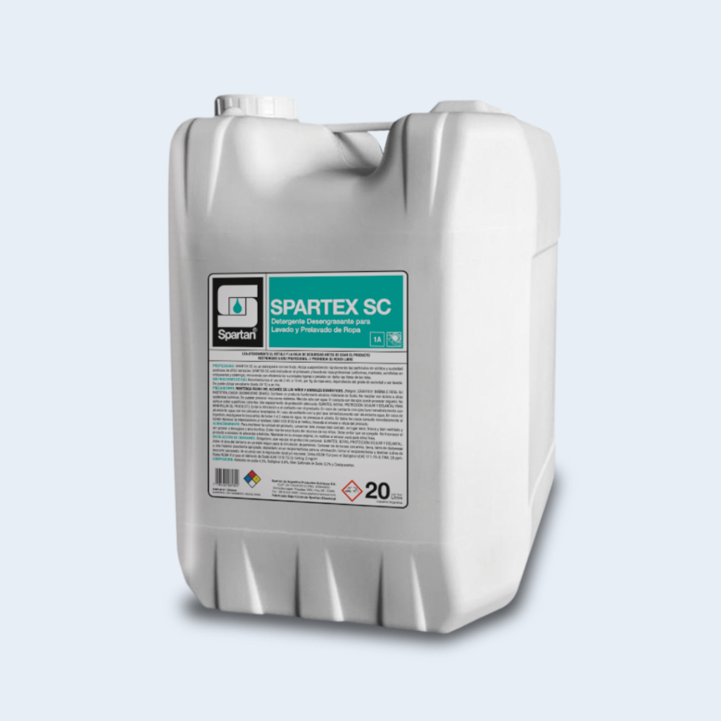 SPARTAN JABON LIQUIDO DESENGRASANTE TEXTIL SPARTEX SC 20LTS – Lustrol